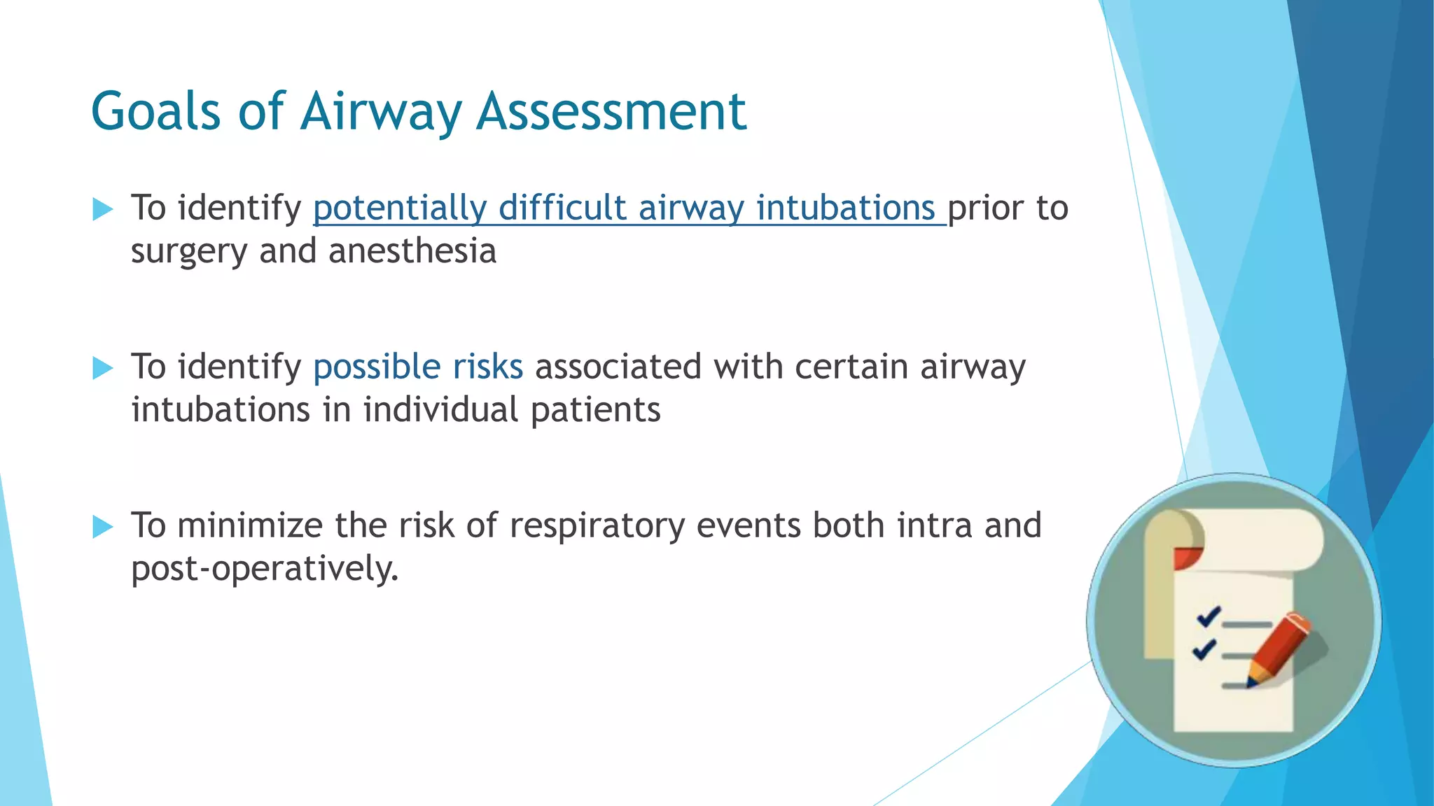 Airway assessment in anaesthesia | PPTX