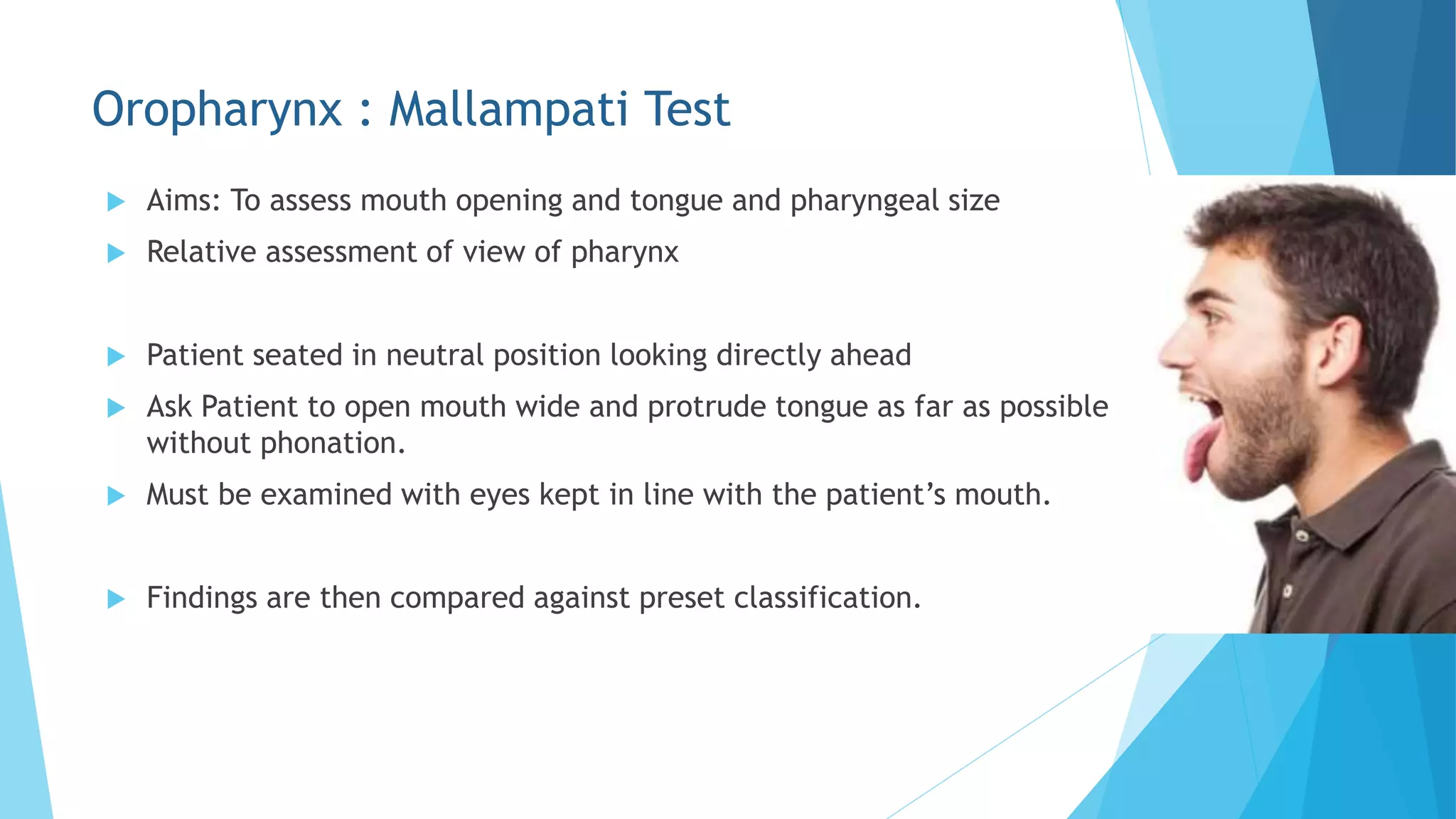 Airway assessment in anaesthesia | PPTX