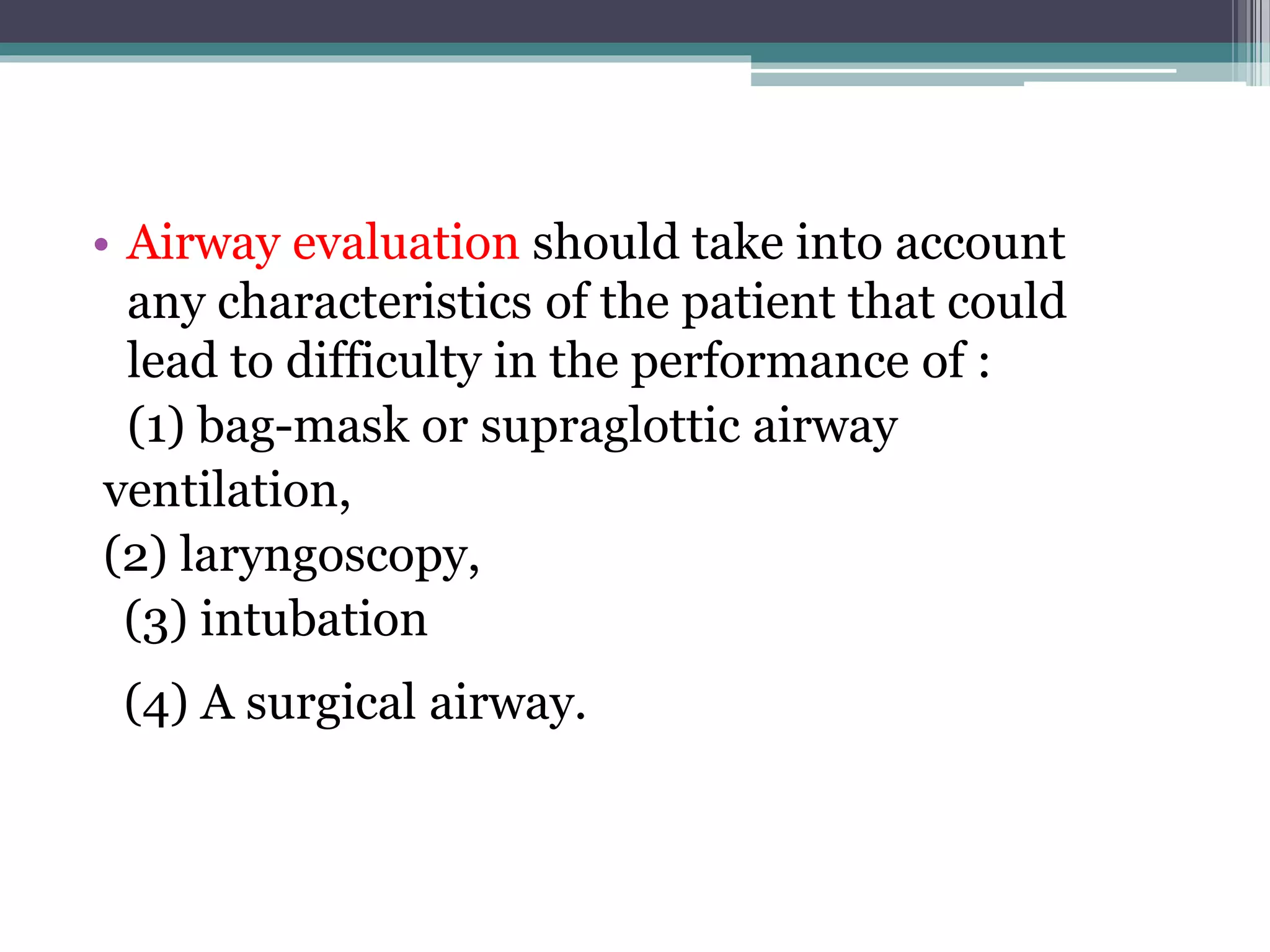 Airway assessment | PPT