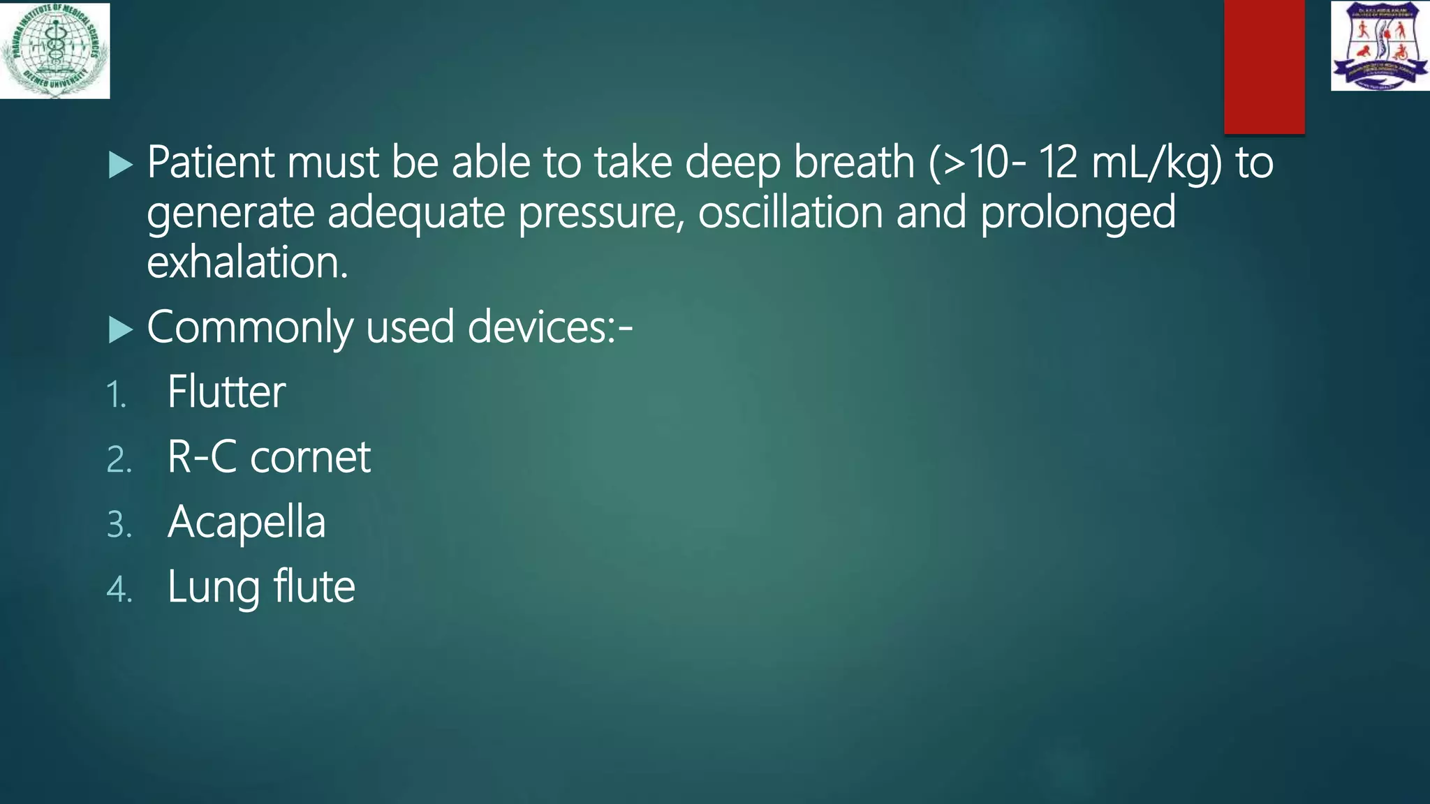 Airway clearance devices .pptx