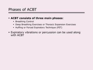 Airway clearance techniques | PPTX