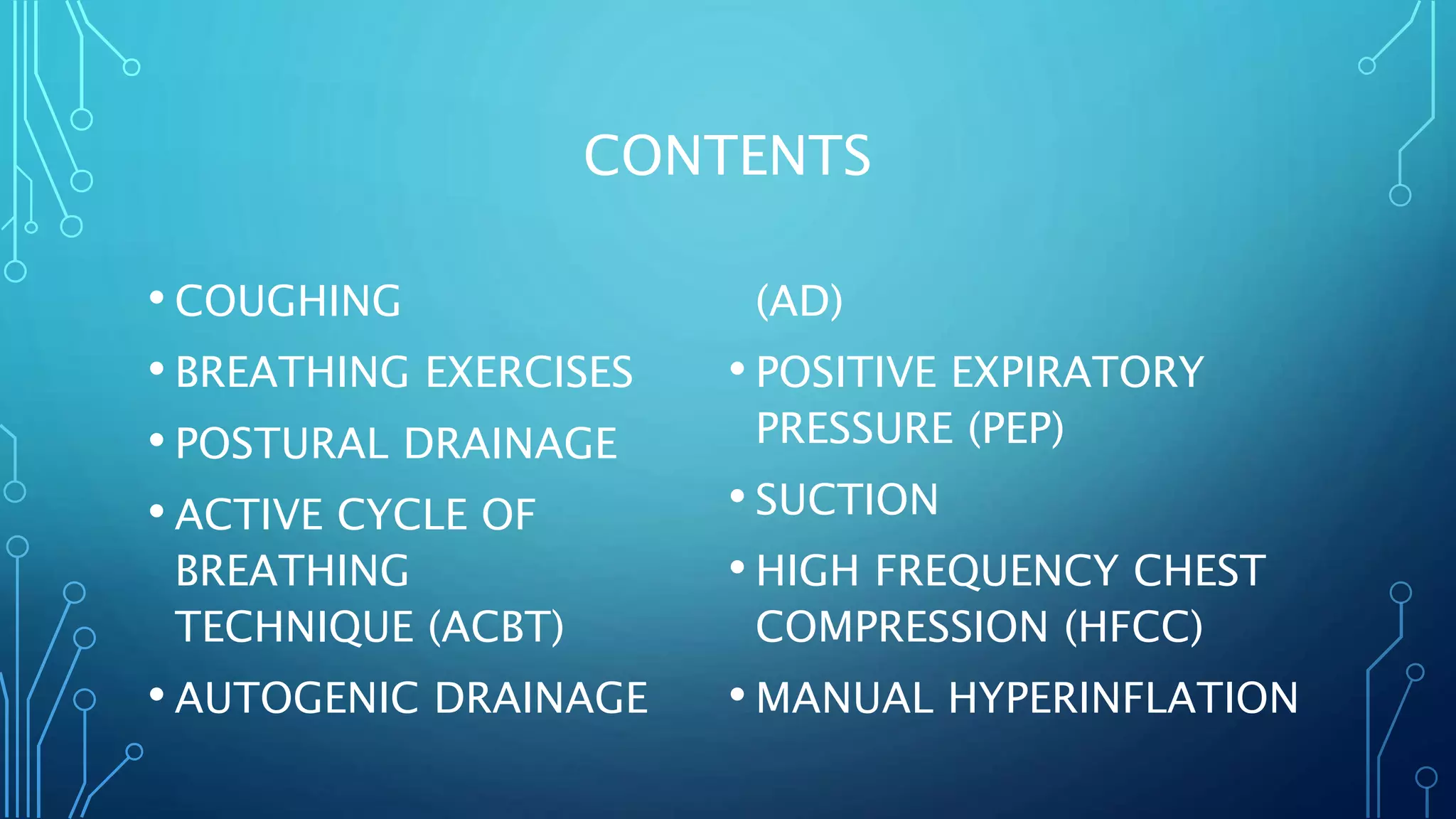 AIRWAY CLEARANCE TECHNIQUES | PPTX