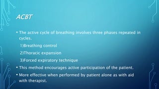 AIRWAY CLEARANCE TECHNIQUES | PPTX