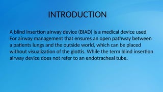 Airway devices MOUTH AND VENTILATOR PPT | PPTX