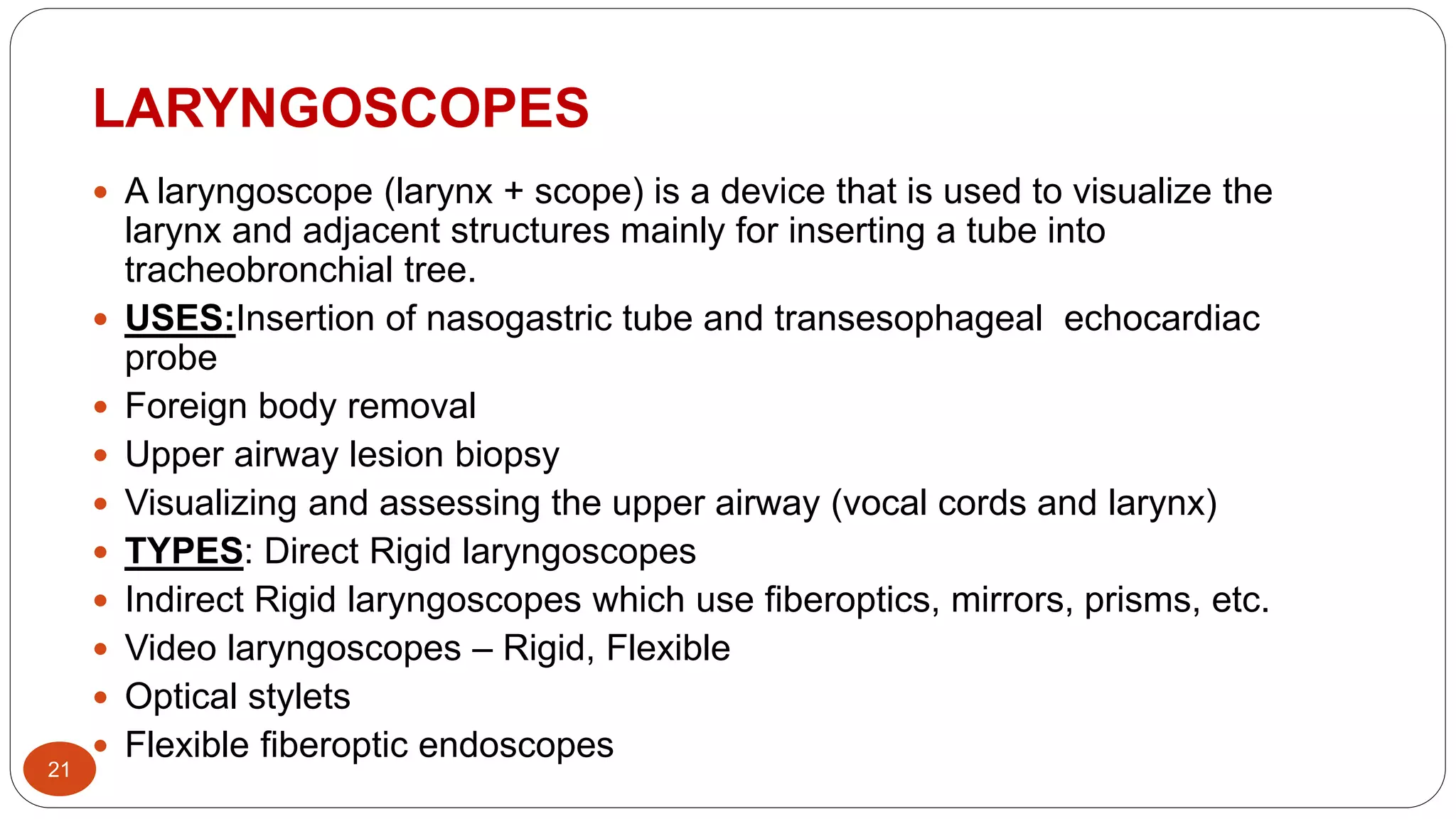 Airway equipment | PPTX