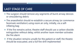 airway fires diagnosis and it's management | PPTX