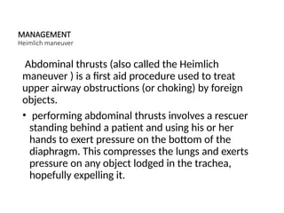 AIRWAY FOREIGN BODIES.pptx peadiatrics rotation | PPT