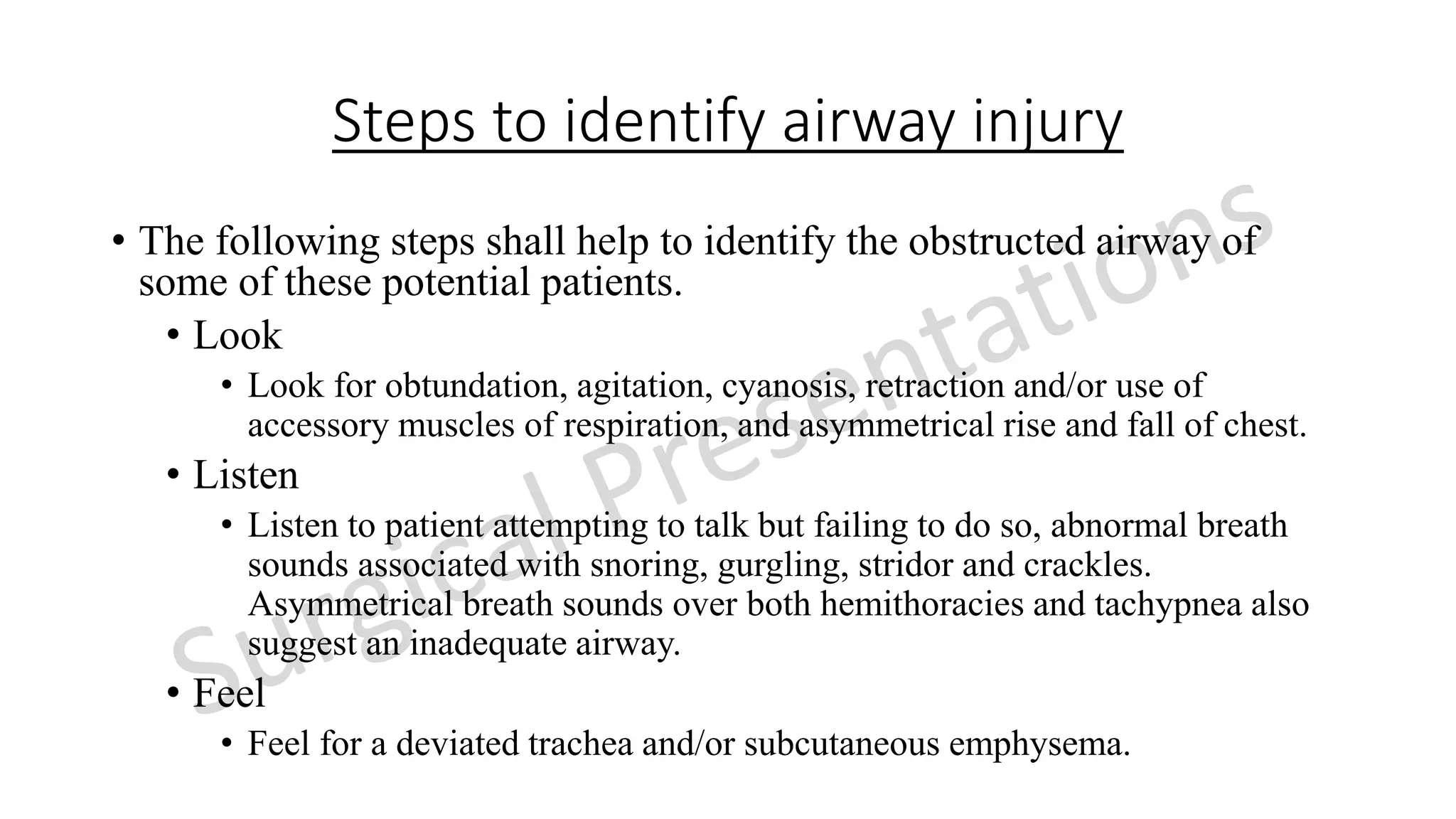 Airway injuries and management | PPT