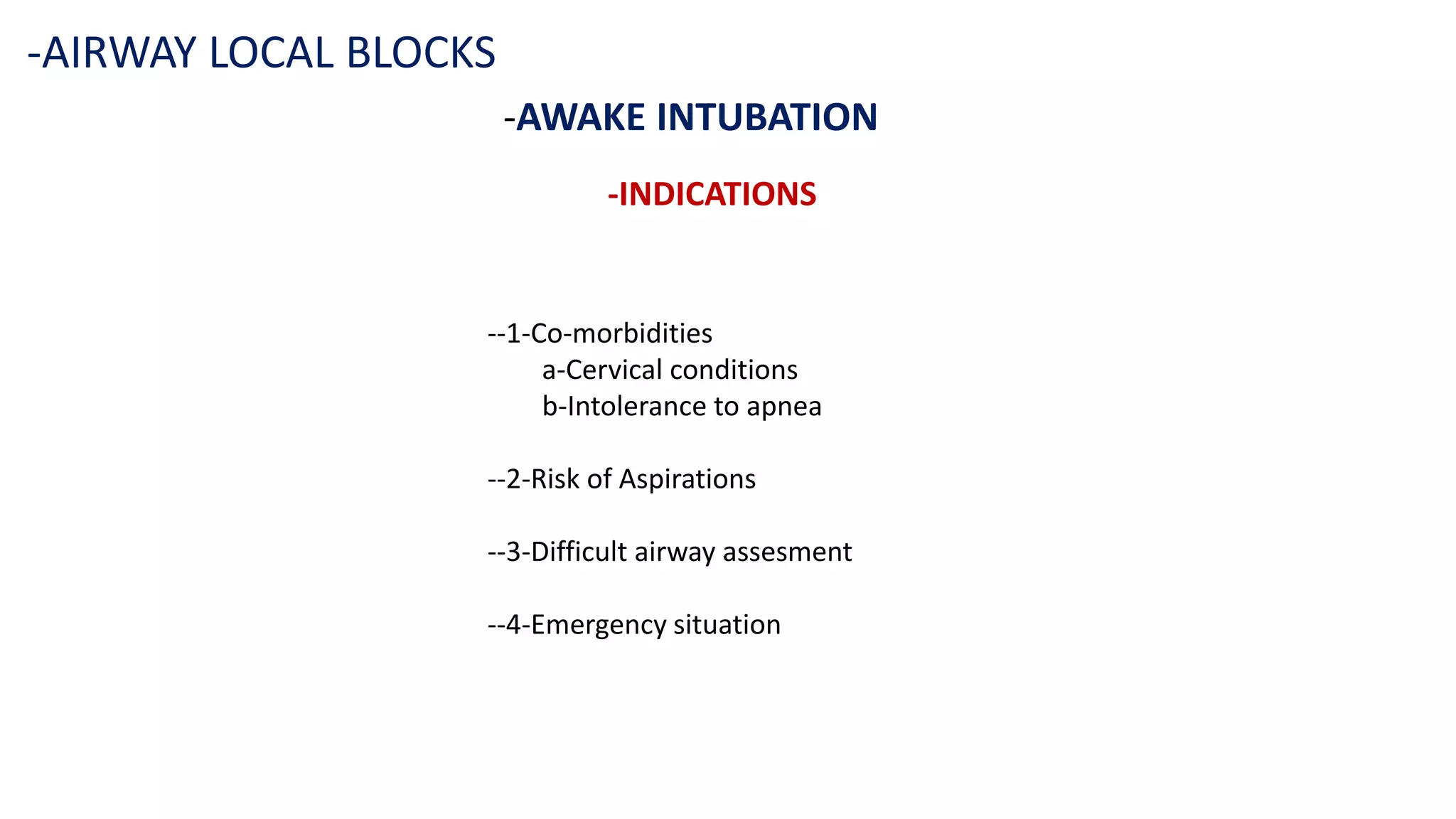 Airway local blocks | PPTX