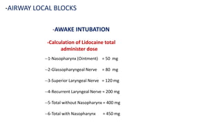 Airway local blocks | PPTX