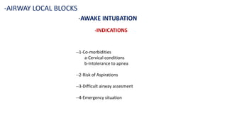 Airway local blocks | PPTX