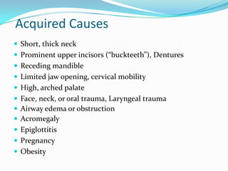 Airway management in for seadtion | PPTX