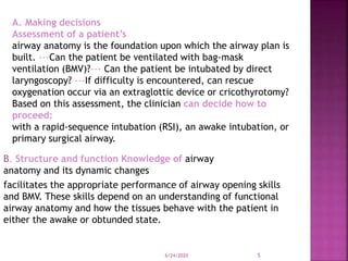 Airway Management Dr. Mohammad Abdeljawad | PPTX