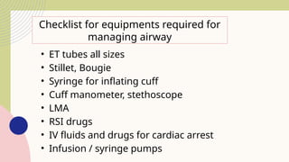 Airway Management.pptx BY PROFESSOR DR. REKHA DAS | PPT