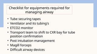 Airway Management.pptx BY PROFESSOR DR. REKHA DAS | PPTX