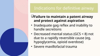Airway Management.pptx BY PROFESSOR DR. REKHA DAS | PPT