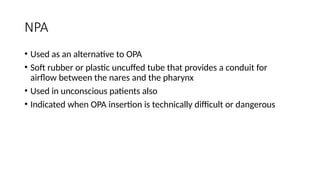AIRWAY MANAGEMENT in the management of patients | PPTX