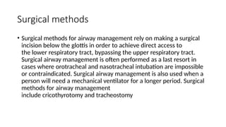 AIRWAY MANAGEMENT in the management of patients | PPT