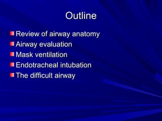 Airway management | PPT