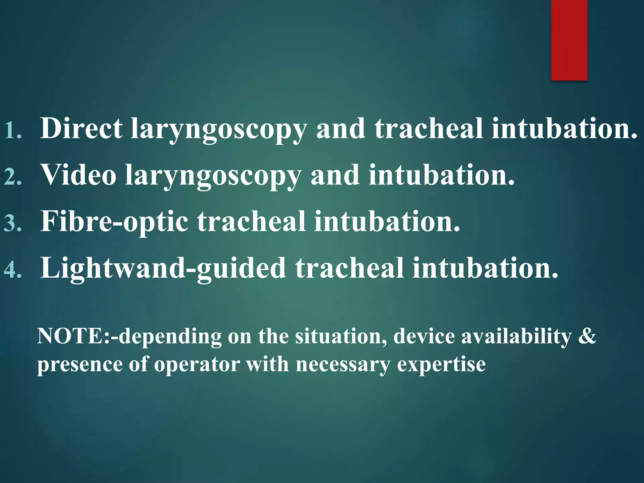 Airway management in maxillofacial trauma | PPTX