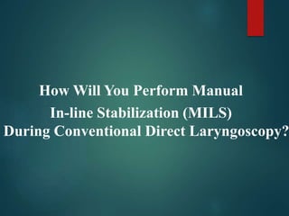 Airway management in maxillofacial trauma | PPTX
