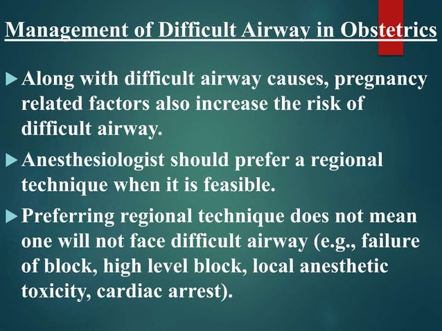 Airway management in obstetrics patient | PPTX | Pregnancy ...