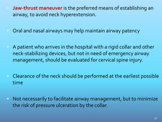 Airway management in special scenarios | PPTX