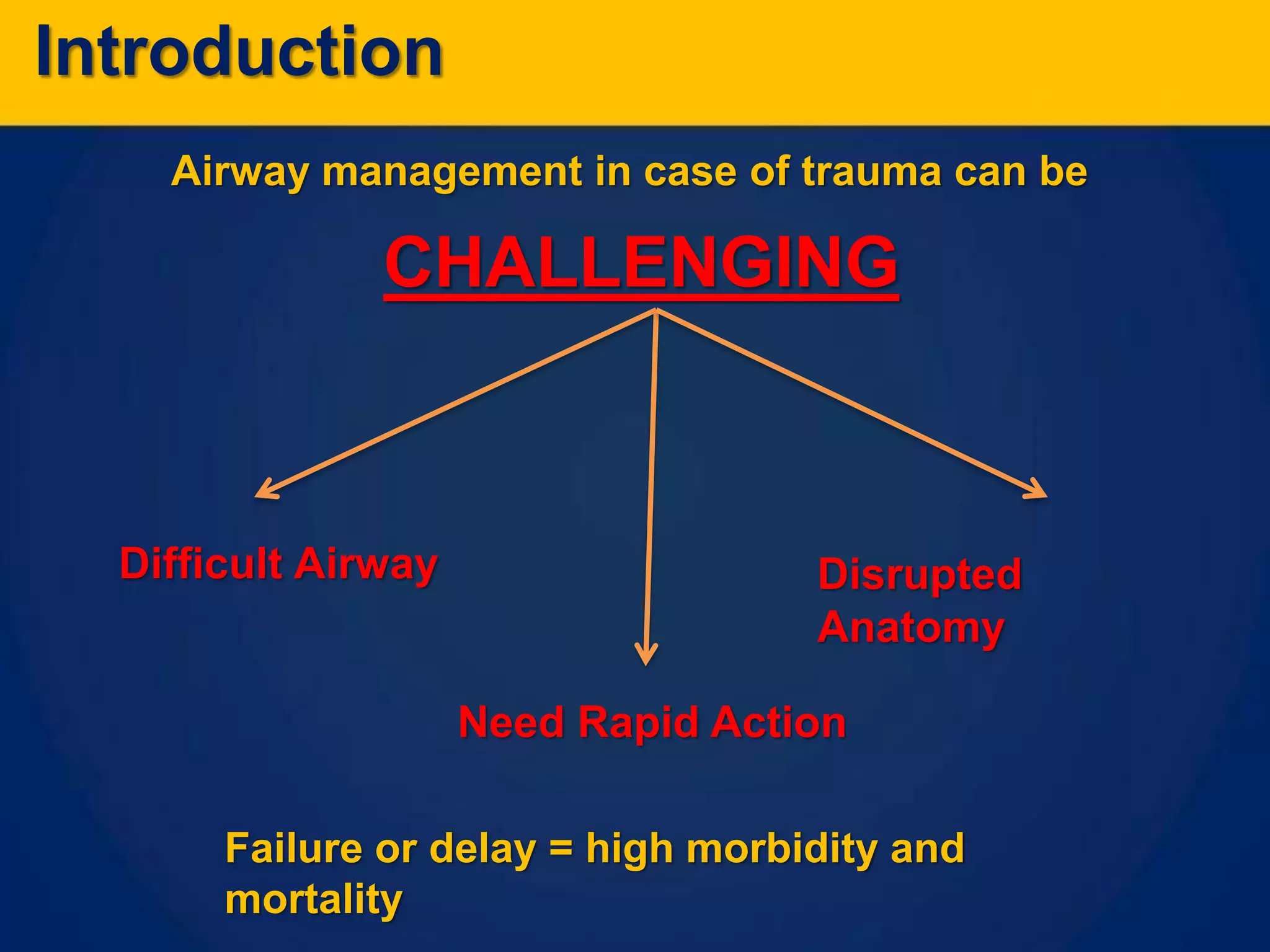 Airway management in trauma patients | PPTX