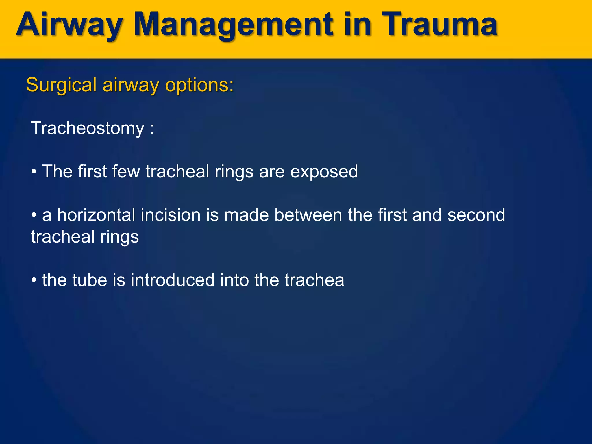 Airway management in trauma patients | PPTX