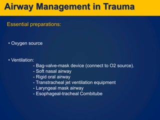 Airway management in trauma patients | PPT