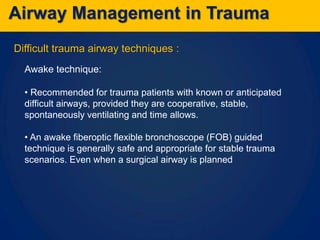 Airway management in trauma patients | PPT