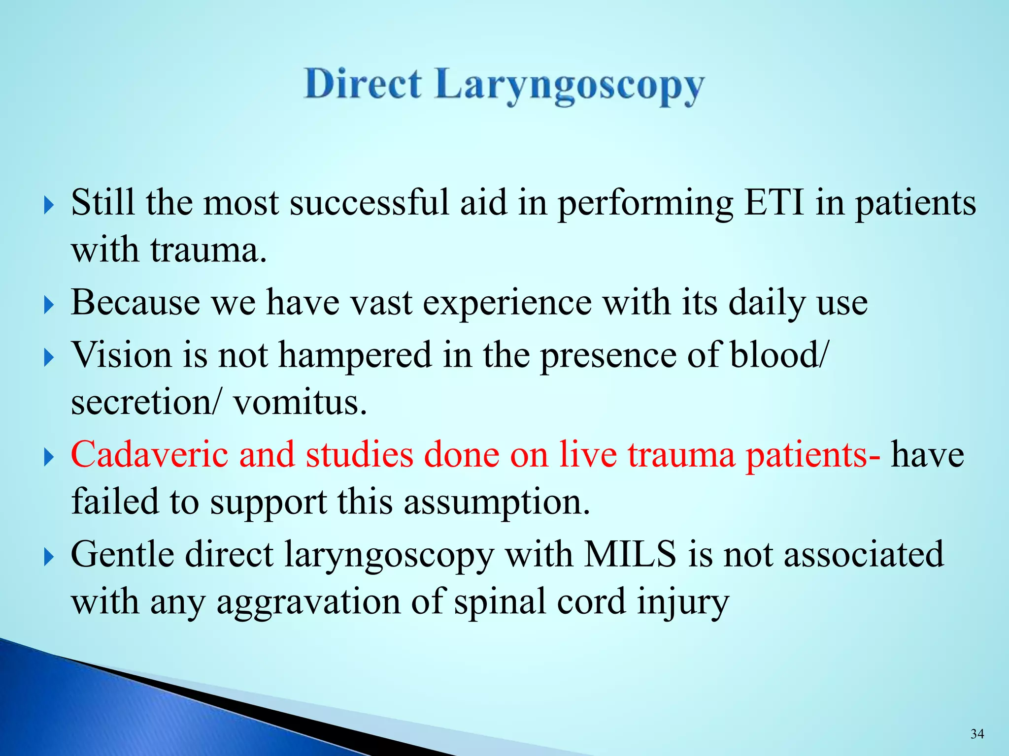 Airway management in trauma victims | PPTX