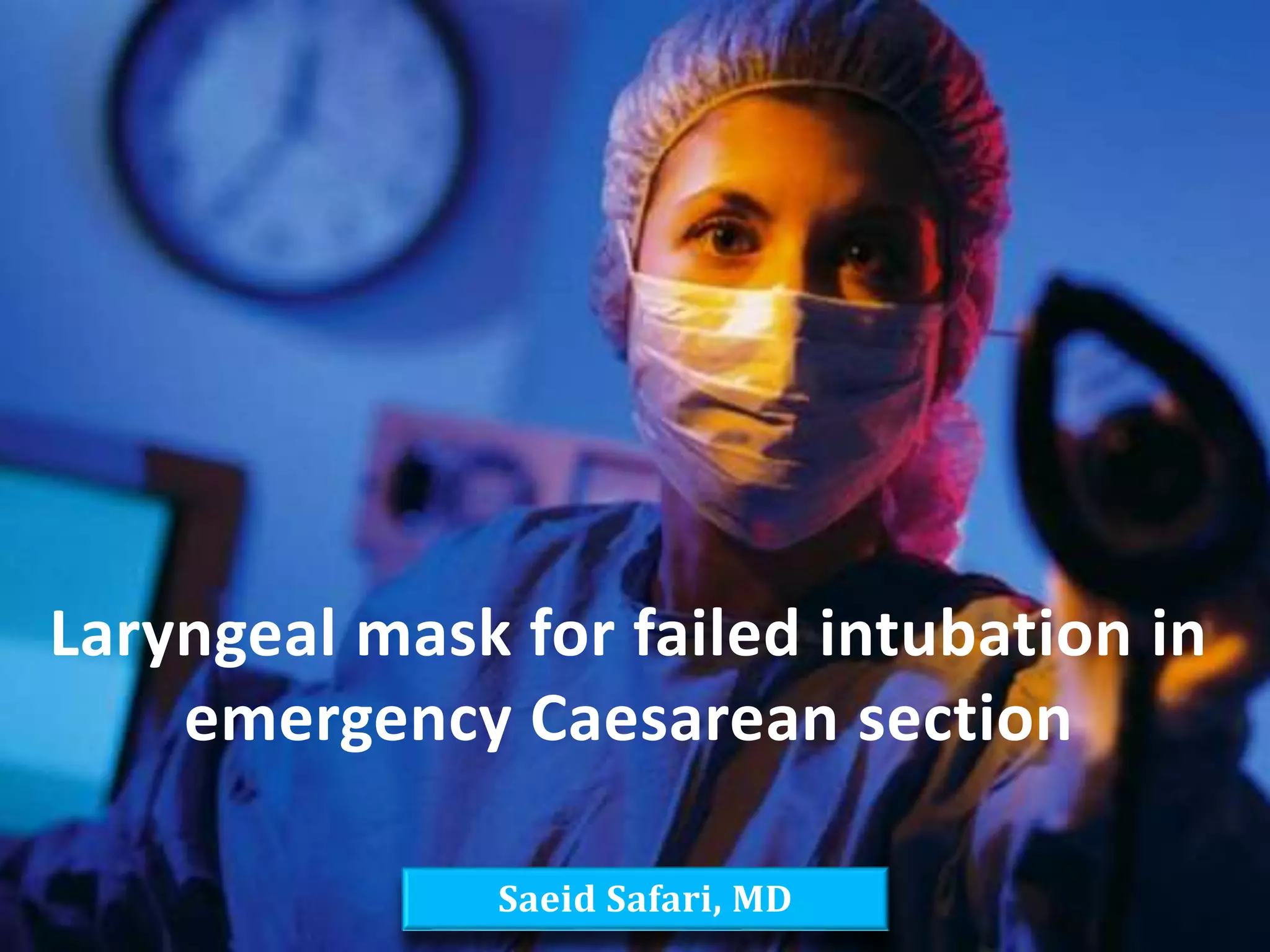 Airway Management of Pregnant Patient in Cesarean Section | PPTX