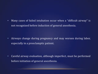 Airway Management of Pregnant Patient in Cesarean Section | PPTX