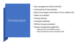 Airway management techniques by Dr Than Vutha | PPT