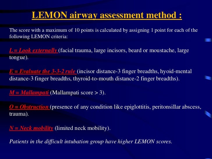 Airway management