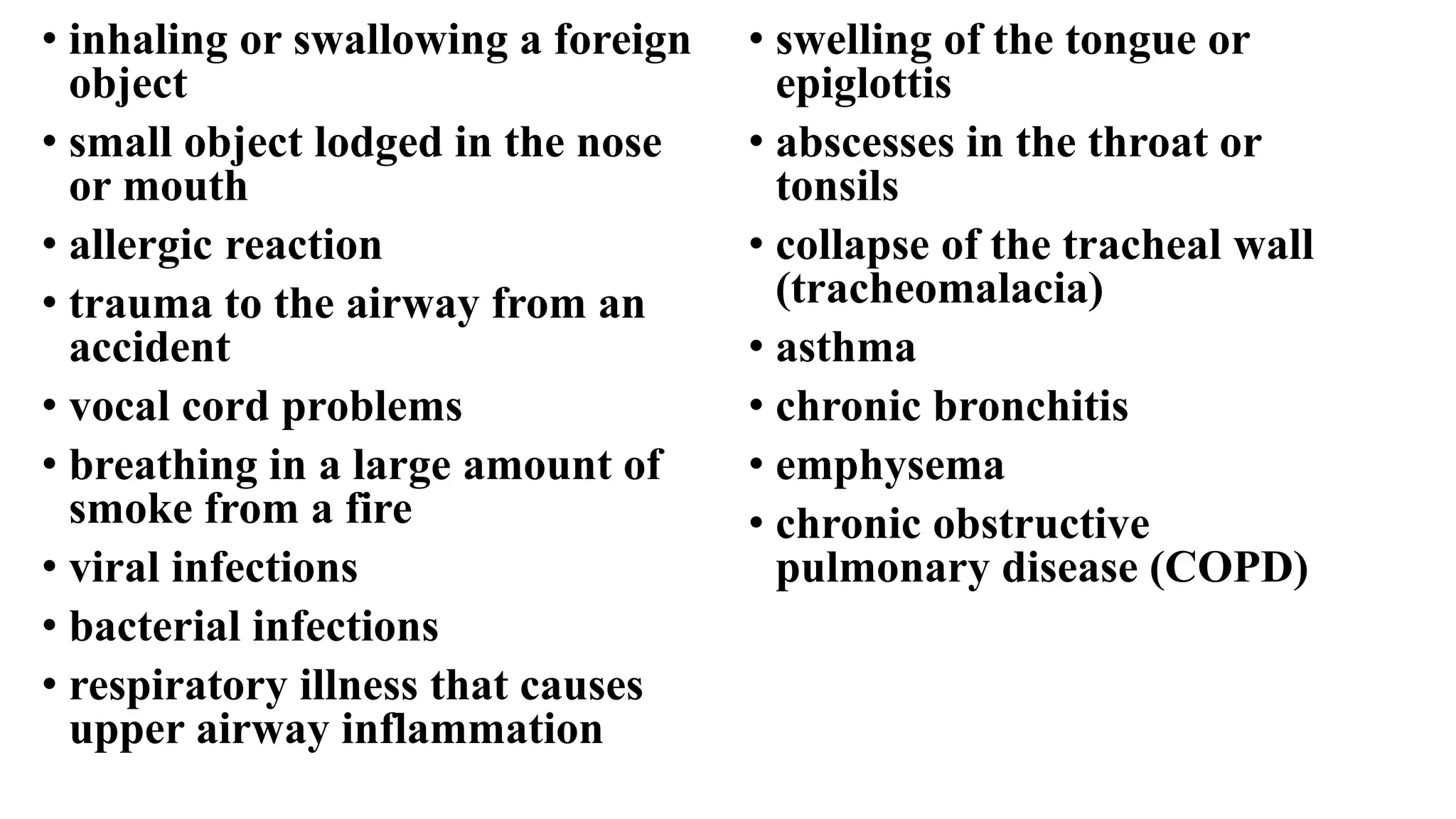 Airway obstruction | PPTX