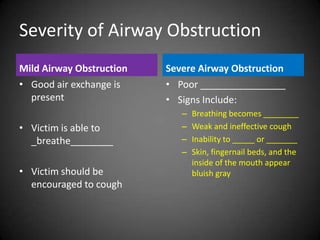 Airway obstruction students | PPT
