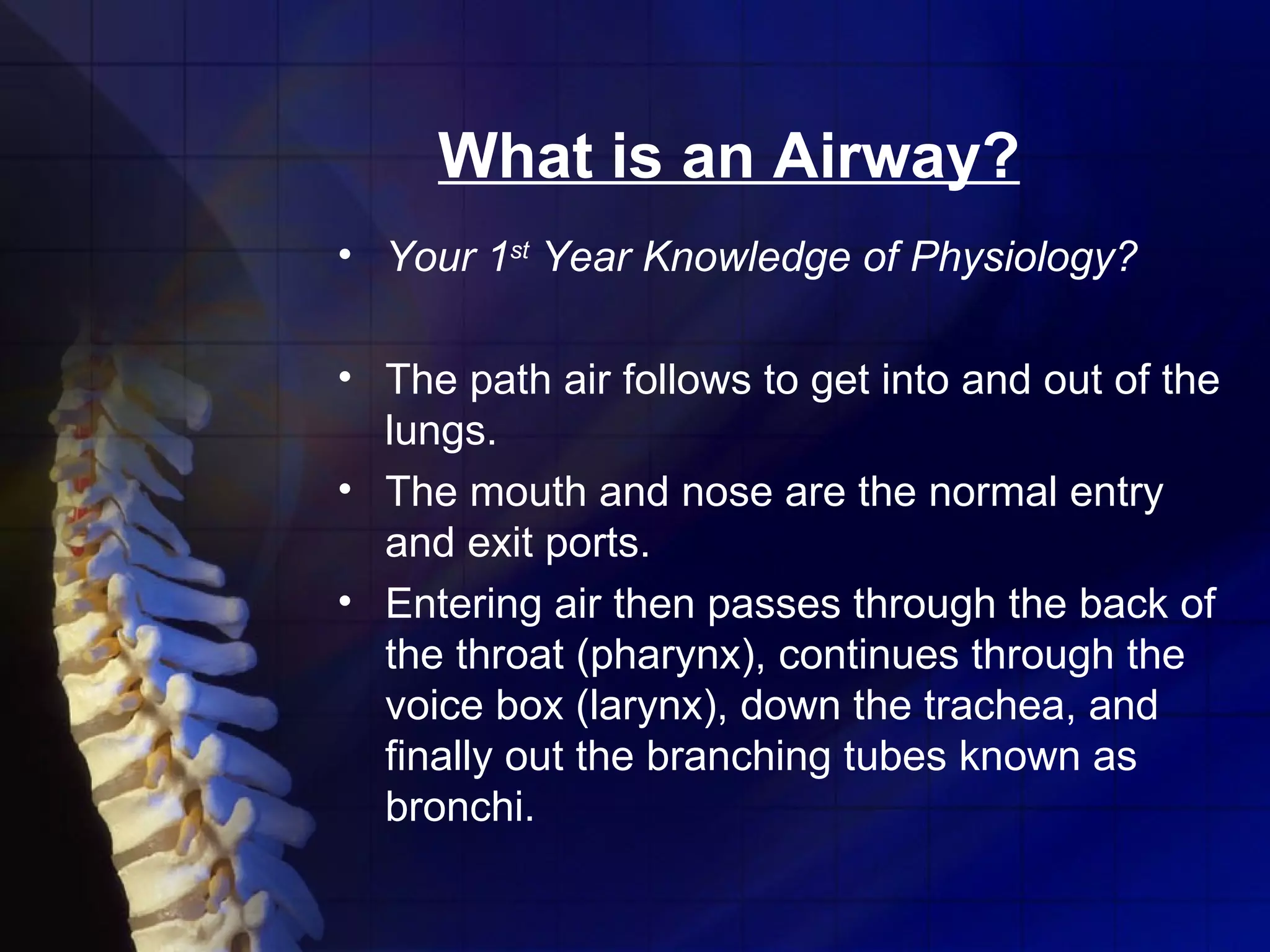 Airway obstruction and management | PPT