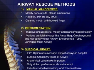 Airway obstruction and management | PPT