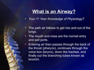 Airway obstruction and management | PPT