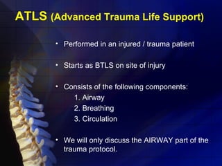 Airway obstruction and management | PPT