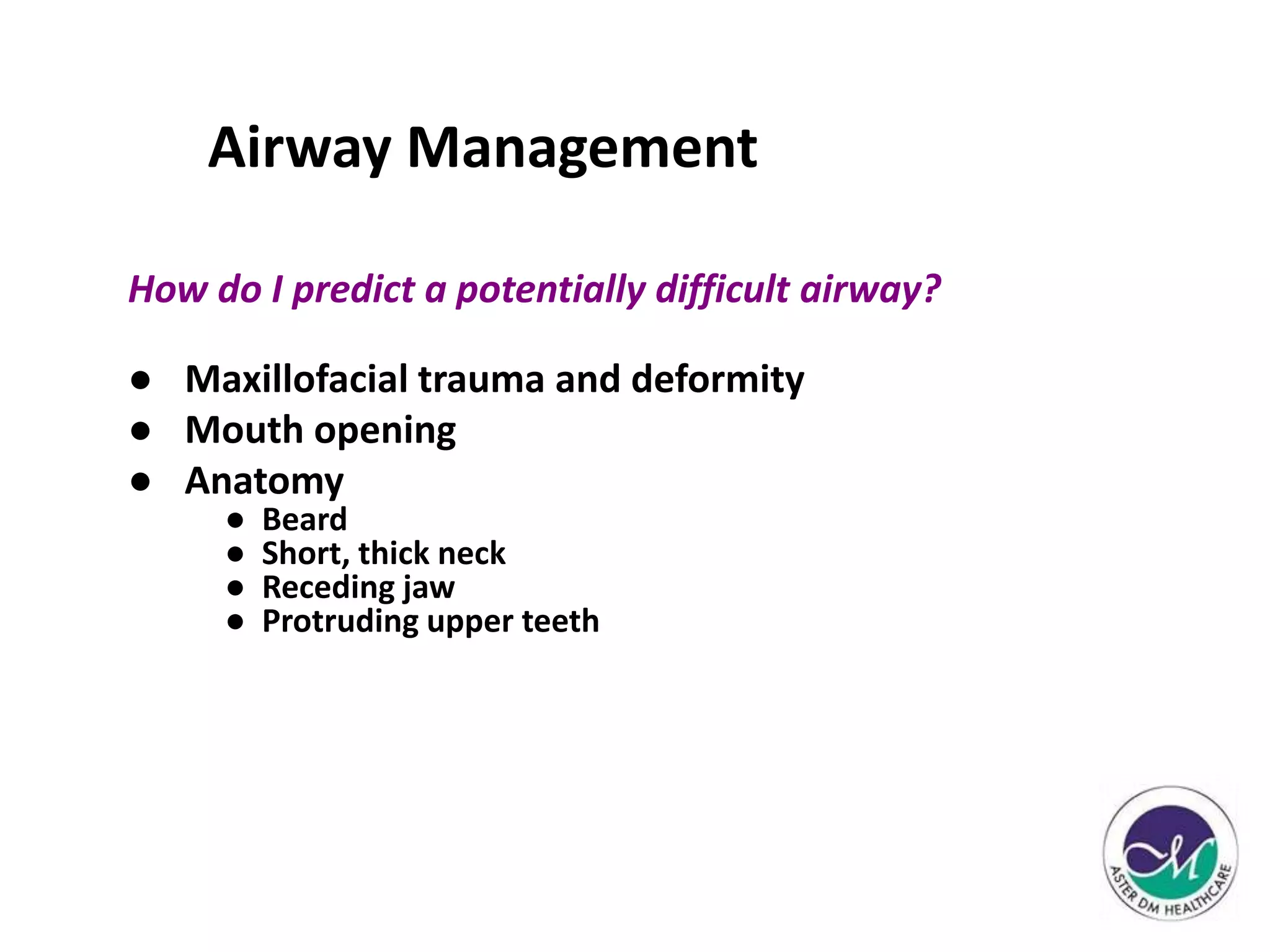 Airway solutions in trauma scenarios | PPTX