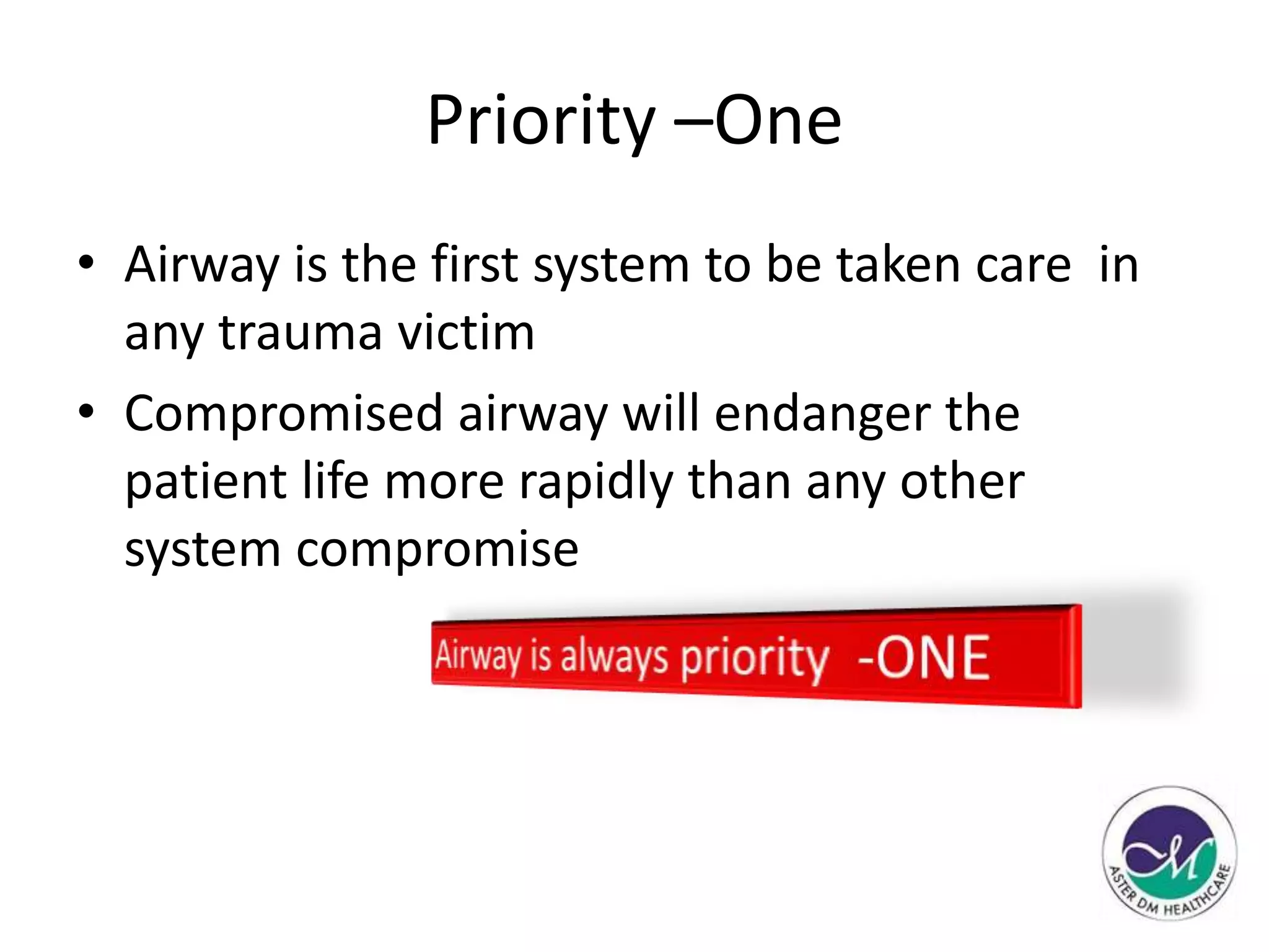 Airway solutions in trauma scenarios | PPTX