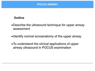AIRWAY Ultrasound pocus ultrasound slide | PDF