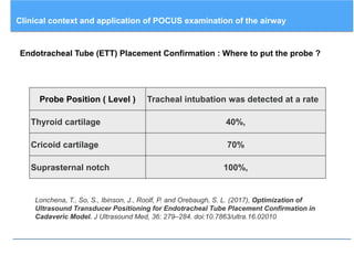 AIRWAY Ultrasound pocus ultrasound slide | PDF