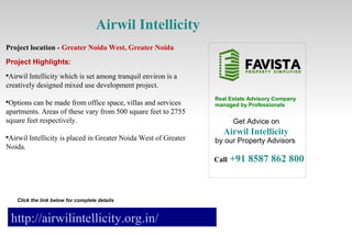 Airwil Intellicity - Commercial Project, Noida Extension Greater Noida | PPT
