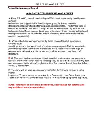 Air wooksheet | DOCX