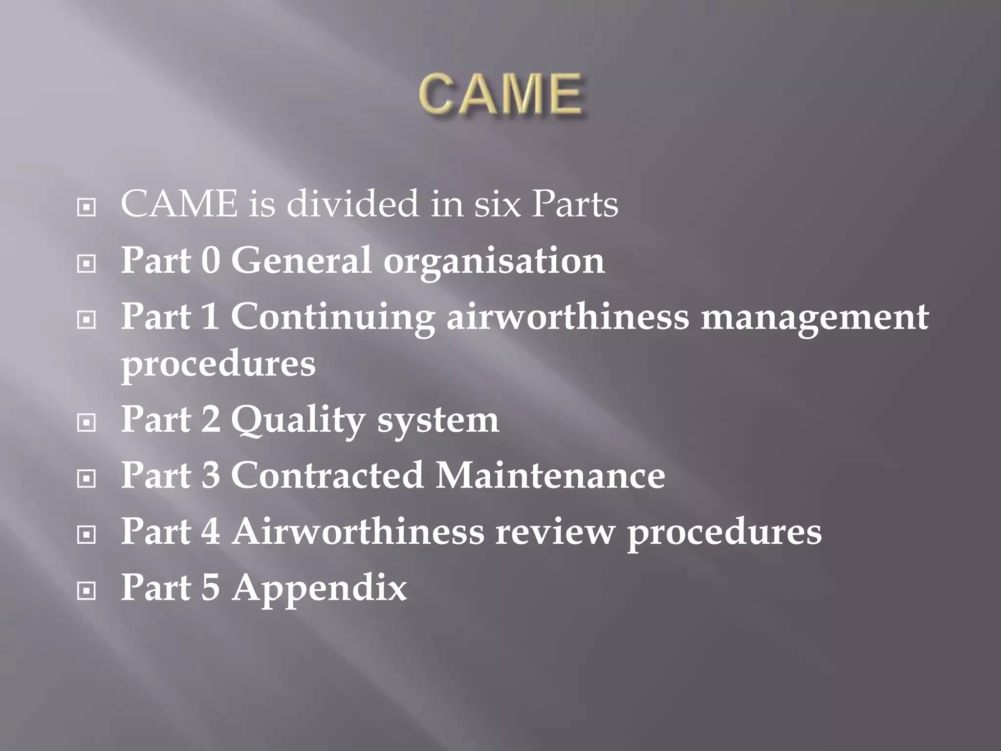 Airworthiness Management Camo | PPTX