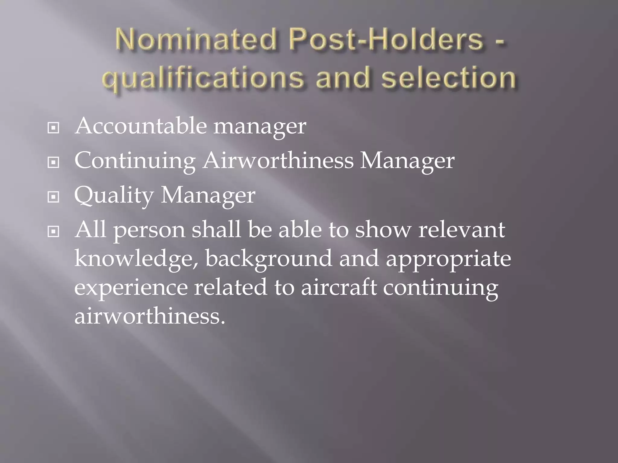 Airworthiness Management Camo | PPTX